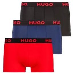 Trunk Hugo UNDERWEAR "TRUNK TRIPLET NEBULA" Gr. S, bunt (open miscellaneous 982) Herren Unterhosen mit elastischem Logobund