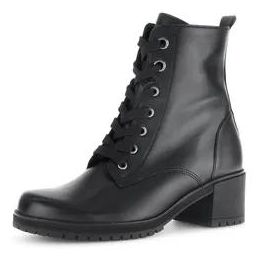 Schnürstiefelette Gabor Gr. 39, schwarz Damen Schuhe Blockabsatz, Schnürboots, Stiefelette mit Best Fitting-Ausstattung