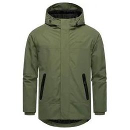 Winterjacke Ragwear "Hatar" Gr. M (50), grün (olivgrün) Herren Jacken stylische Outdoorjacke mit großer Kapuze