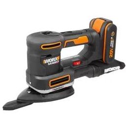 WORX Akku-Multischleifer "WX820" Schleifmaschinen 5-in-1 Funktionen, DustStop-Mikrofilter, inkl. Akku & Ladegerät schwarz