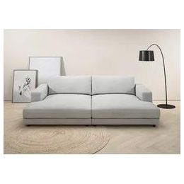 Loungesofa Places of Style "Enisa, B/T/H: 290/170/85 cm" Sofas Gr. B/H/T: 290cm x 85cm x 170cm, Feincord, silberfarben (silber) Zeitloses und stylisches Loungemöbel, Mega-Sofa, Big-Sofa XXL