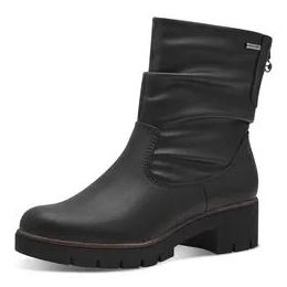 Winterstiefelette Tamaris Gr. 38, schwarz Damen Schuhe Blockabsatz, Winterboots mit Falten am slouchy Schaft