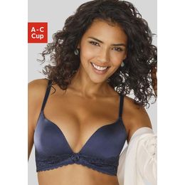 Lascana Push-up-BH blau Gr. 70A. Mit Integriertem Kissen und ohne Bügel