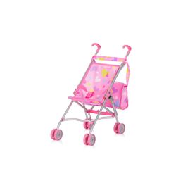 Chipolino Puppen-Zubeh&ouml;r-Set 3in1 Trixy Buggy Hochstuhl Tasche Laufstall faltbar rosa