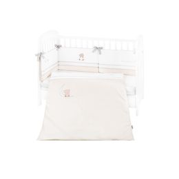 Kikkaboo Babybettw&auml;sche Set Dream Big 3-teilig Decke 135 x 95 f&uuml;r Bett 140 x 70 beige