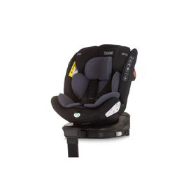 Chipolino Kindersitz Tourino i-Size (40-150cm) Isofix, h&ouml;henverstellbar, drehbar schwarz grau