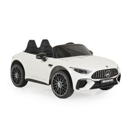 Moni Kinder Elektroauto Mercedes-Benz DK-SL63 Zweisitzer Fernbedienung Bluetooth wei&szlig;