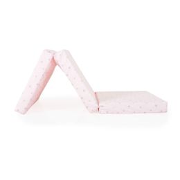Moni Babybett Klappmatratze Mirage 120 x 60 x 6 cm Bezug waschbar Rei&szlig;verschluss rosa