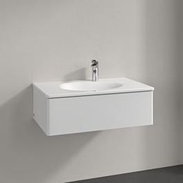 Villeroy & Boch Villeroy und Boch Antao Waschtisch-Unterschrank L01000GF 78,8x25,6x49,6cm, ohne Frontstruktur, glossy white lacquer, Mit Beleuchtung