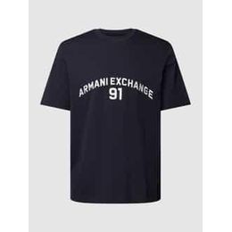 Armani Exchange T-Shirt mit Label-Print