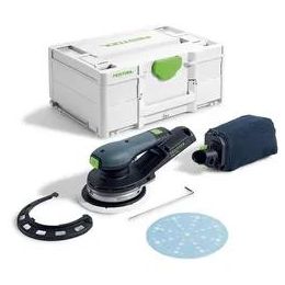 FESTOOL Akku-Exzenterschleifer ETSC 2 150-Basic + 15er Schleifmittel-Set