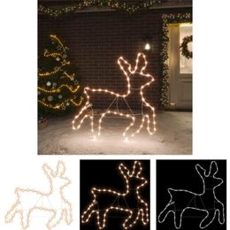 The Living Store LED-Silhouette Rentier 72 LEDs Warmweiß 57x55x4,5 cm - Weihnachtsbeleuchtung