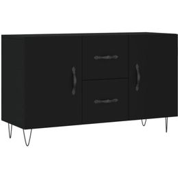 vidaXL - Sideboard Schwarz 100x36x60 cm Holzwerkstoff