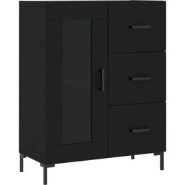 vidaXL - Sideboard Schwarz 69,5x34x90 cm Holzwerkstoff