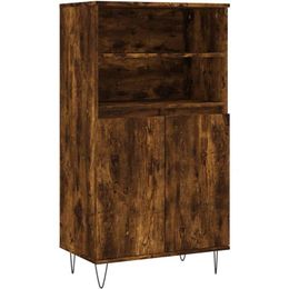 vidaXL - Highboard Räuchereiche 60x36x110 cm Holzwerkstoff