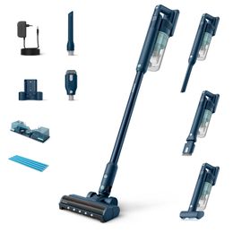 Philips Nass-Trocken-Akkusauger "XC5041/01 5000 Series „Teppichwunder“" Akkusauger mit bis zu 60 Minuten Laufzeit und aufsteckbarem Aqua-Modul bunt (dunkelblau, salbeigrün)