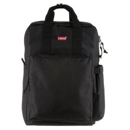 Levi's Cityrucksack LEVI'S Gr. B/H/T: 27cm x 45cm x 14cm, schwarz Rucksäcke Freizeitrucksack, Schulrucksack, Arbeitsrucksack