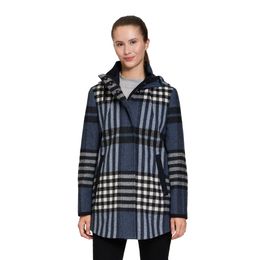 Winterjacke Gil Bret "Gil Bret Winterjacke mit Kapuze" Gr. 42, blau (classic blau, blau), Damen, Obermaterial: 70% Wolle, 20% Polyester, 10% Polyamid. Besatz: 60% Wolle, 20% Polyester, 15% Polyamid, 5% Diverse Faserarten. Futter: 100% Polyamid / Futter2: 100% Polyester. Füllung: 100% Polyester., Jacken