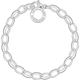 Charm-Armband Thomas Sabo "Classic Groß, X0032-001-12-M,L" Armbänder Gr. 18, Silber 925 (Sterlingsilber), silberfarben Damen