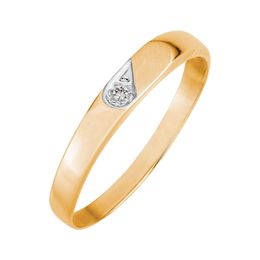 Fingerring Lady Fingerringe Gr. 16, Metall-Gold, goldfarben (gelbgold 375) Damen