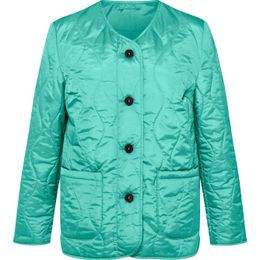 Damen Steppjacke in kastigem Schnitt blaugr&uuml;n, Gr&ouml;&szlig;e 46