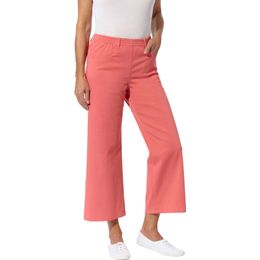 Damen 7/8-Jeans blue-bleached + koralle, Gr&ouml;&szlig;e 54