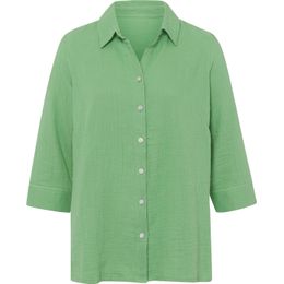 CR&Eacute;ATION L Damen Baumwollbluse in Musselin-Qualit&auml;t apfel Gr&ouml;&szlig;e 52