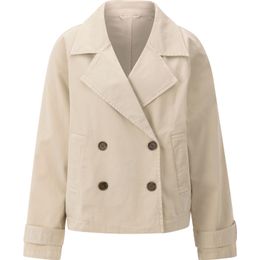 Damen Trenchcoat mit Reverskragen sand, Gr&ouml;&szlig;e 48