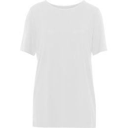 Damen Longshirt in A-Form wei&szlig;, Gr&ouml;&szlig;e 38