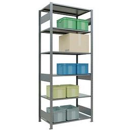 Schulte Schwerlastregal MULTIplus 150 12761-LR silber 100,0 x 60,0 x 250,0 cm