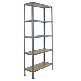 Simonrack Regal SIMONHOME CLICK MINI 8425437137013 grau, eiche 80,0 x 30,0 x 180,0 cm