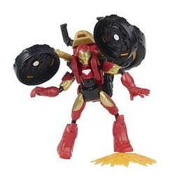 Hasbro Marvel F02445L0 Iron Man mit 2-in-1 Motorrad Spielfigur