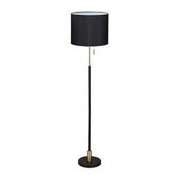 Relaxdays Stehlampe schwarz, gold