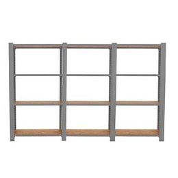 Simonrack Regal OFFICLICK 8425437127618 grau, braun 240,0 x 30,0 x 150,0 cm