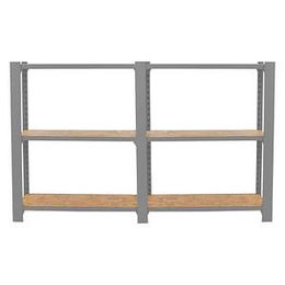 Simonrack Regal OFFICLICK 8425437127489 grau, braun 160,0 x 30,0 x 100,0 cm