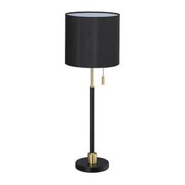 Relaxdays Tischlampe schwarz, gold