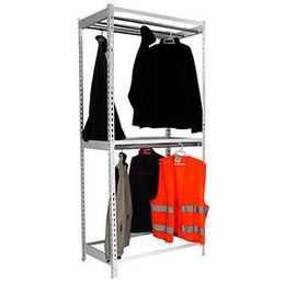 Simonrack Garderobenregal SIMONCLOTHING DOUBLE 8425437092879 grau 90,0 x 75,0 x 300,0 cm