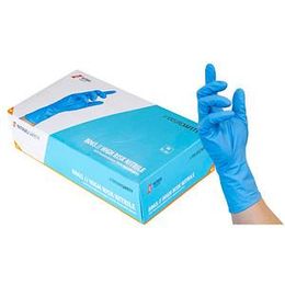 NITRAS® unisex Einmalhandschuhe HIGH RISK NITRILE blau Größe XL 50 St.