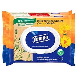 Tempo Feuchtes Toilettenpapier Mein Verwöhnmoment Duo-Pack 1-lagig, 2x 42 Tücher