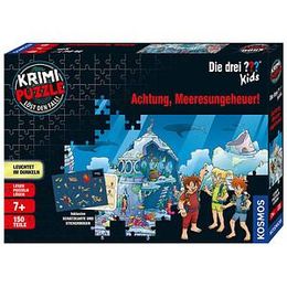 Kosmos KRIMI-PUZZLE Die drei ??? Kids - Achtung, Meeresungeheuer! Puzzle, 150 Teile