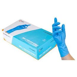 NITRAS® unisex Einmalhandschuhe HIGH RISK NITRILE blau Größe L 50 St.