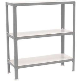 Simonrack Regal SIMONHOME CLICK PLUS 8425437069963 grau, weiß 100,0 x 30,0 x 90,0 cm