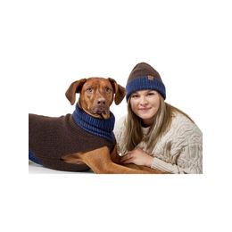 Hunter - Dogcoat Odense 40 + hat beige/blue - (203543)