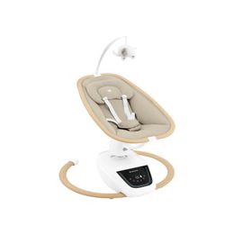 Kikkaboo Babywippe BeMoove elektrisch Moskitonetz Fernbedienung Melodien Timer beige