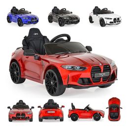 Moni Kinder Elektroauto BMW M4 Fernbedienung EVA-Reifen 2 Motoren Musikfunktion rot