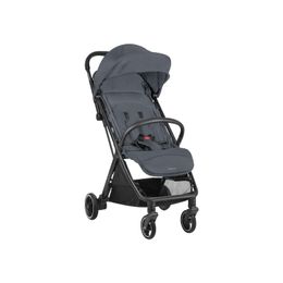 Kikkaboo Kinderwagen Buggy Lauren verstellbar faltbar Aluminiumrahmen bis 22 kg grau schwarz