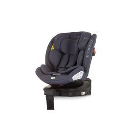 Chipolino Kindersitz Tourino i-Size (40-150cm) Isofix, höhenverstellbar, drehbar dunkelgrau