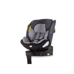 Chipolino Kindersitz Tourino i-Size (40-150cm) Isofix, höhenverstellbar, drehbar grau hellgrau