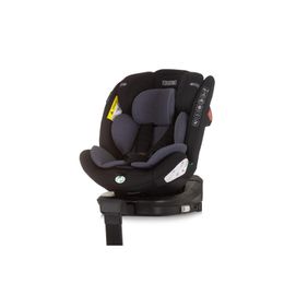 Chipolino Kindersitz Tourino i-Size (40-150cm) Isofix, höhenverstellbar, drehbar schwarz grau