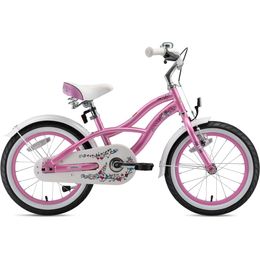 Kinderfahrrad Bikestar "Cruiser" Gr. 23, rosa (pink), Fahrräder, Kinder, 23cm, 16 Zoll (40,64cm)